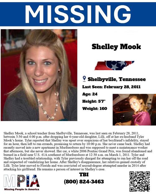 Missing: Shelley Mook, 24, Shelbyville, Tennessee - 🇺🇸 - Spotlight: Missing Persons